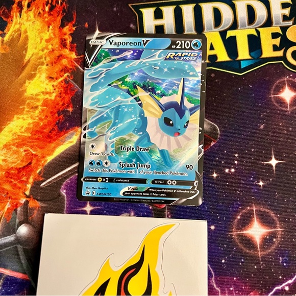 Pokemon | Other | Pokmon Vaporeon V Card Promo | Poshmark
